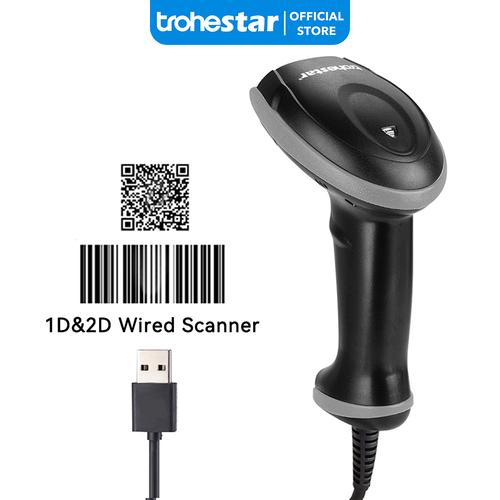 Jual Trohestar Wired Barcode Scanner 1D 2D QR NS1003-2D Handheld ...
