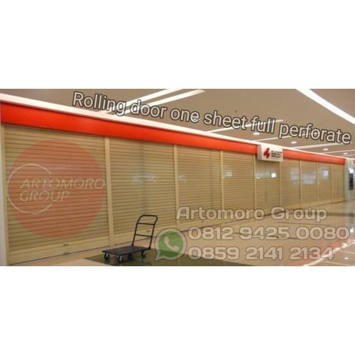 Jual Rolling door one sheet shutter full perforated - Kab. Tangerang ...