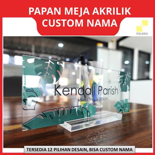 Jual CUSTOM PAPAN NAMA MEJA AKRILIK NAME DESK ACRYLIC 8x20 CM - Kota ...