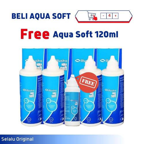 Jual AIR SOFTLENS AQUASOFT 350ML CAIRAN SOFTLENS AQUASOFT 350 ML ...
