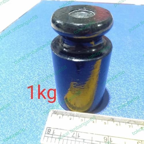 Jual batu timbangan m2 1kg / anak timbangan 1kg / bidul 1kg besi ...