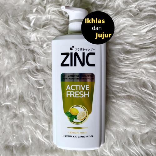 Jual Zinc Active Fresh Lemon Mint 680 ml Anti Dandruff Shampoo - Kota ...