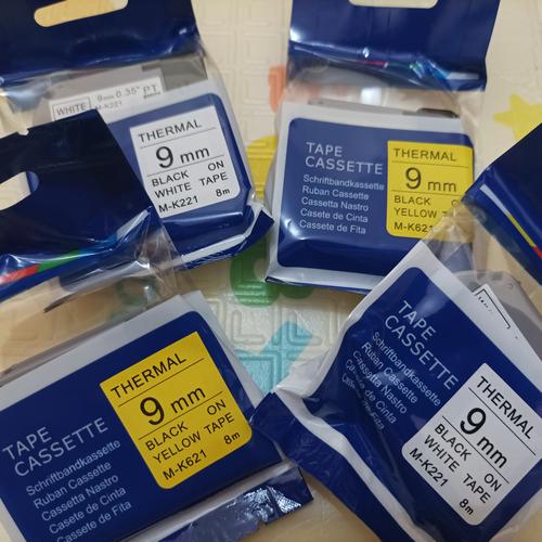 Promo MK 221 Label Tape 9 mm BROTHER PT-90 PT-M95 MK-221 M-K221 ...