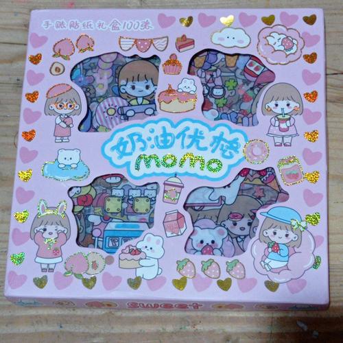 Jual Momo Sticker 1 box isi 100pcs stiker warna pink - Jakarta Barat ...