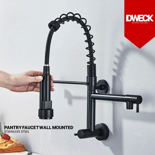 Jual Kran Pantry Sink Wall Mounted Stainless Steel 304 - MATTE BLACK ...
