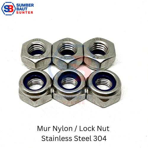 Jual M14 x 2.00 Mur Nylon Stainless SS304 - Lock Nut - Jakarta Utara ...