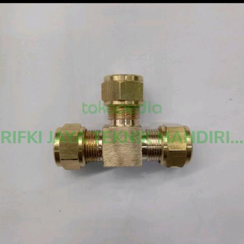 Jual TEE CONNECTOR KUNINGAN UNTUK PIPA TUBING TEMBAGA 3/8" - Jakarta Barat - RIFKI JAYA TEKNIK ...