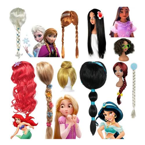 Jual WIG RAMBUT PALSU PRINCESS DISNEY FROZEN , CINDERELLA , ARIAL ...
