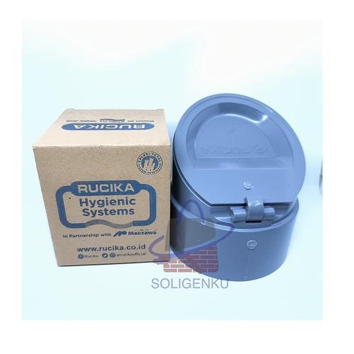 Jual Back Flow Valve 4" inch PVC Rucika Fiting Katup Satu Arah Anti ...