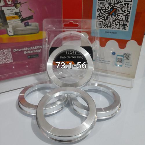 Jual Center Ring penghubung Velg ke mobil anti gentar ukuran 56x73.1 ...