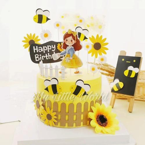 Jual Topper Daisy Little Girl Dekorasi Cake Pita Bunga Anak Perempuan ...