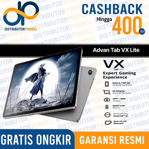 Promo Advan Tab VX Lite 10.4 6/128 GB Dual Sim Card 4G LTE Garansi Resmi - VX Lite 6/128, Non ...