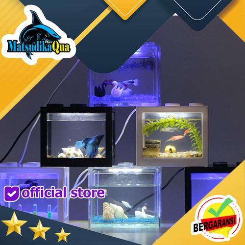 Jual TOPINCN Akuarium Mini Lego Crab Kelomang Ikan Paludarium Terarium ...