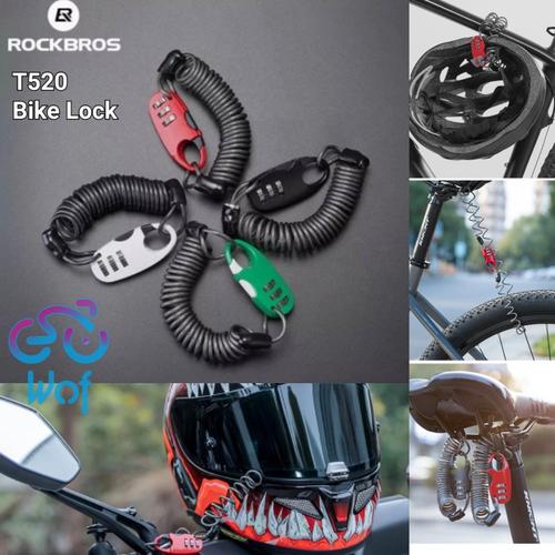 Jual ROCKBROS T520 Kunci Gembok Mini Helm Sepeda Bike Helmet Portable ...