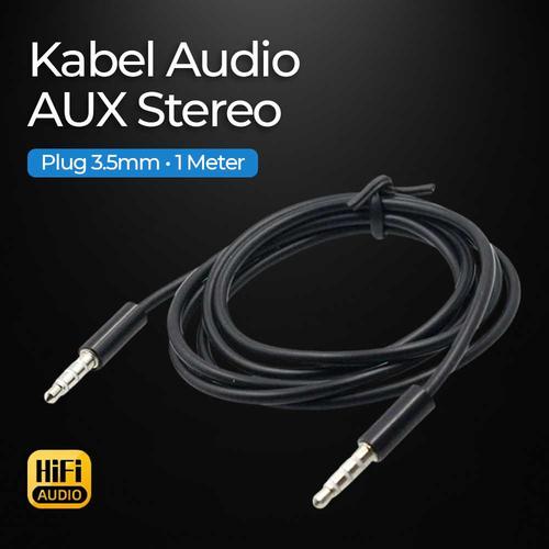 Jual Kabel Audio AUX Stereo 3.5mm HiFi Kabel Soundcard 1 Meter ...