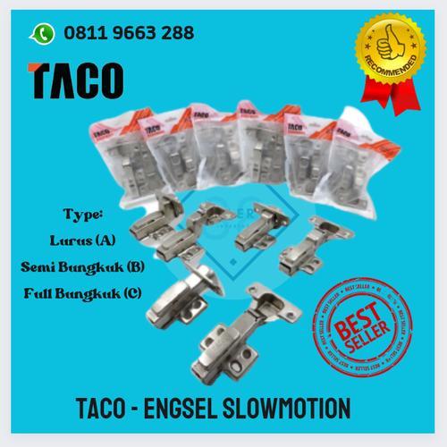 Jual Engsel Sendok TACO Slow Motion Soft Close Clip On Hidrolik - ET06A ...