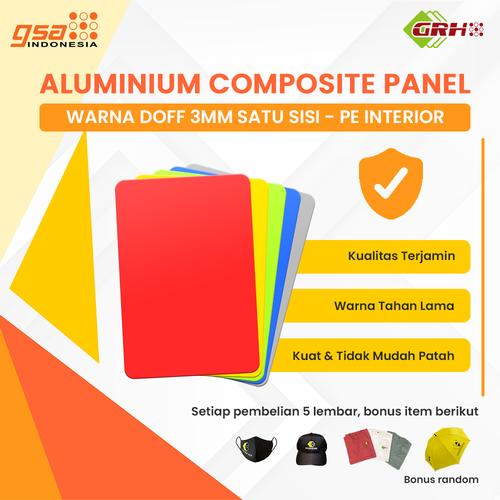 Jual ACP Aluminium Composite Panel GRH 3mm Satu Sisi Doff - Silver ...