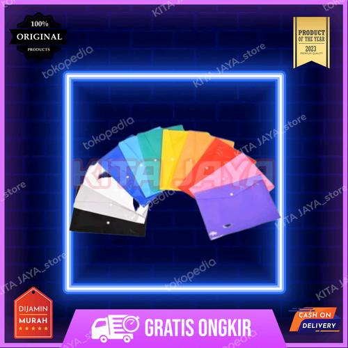 Jual Map plastik folio kancing solid - Biru - Jakarta Selatan - KITA ...