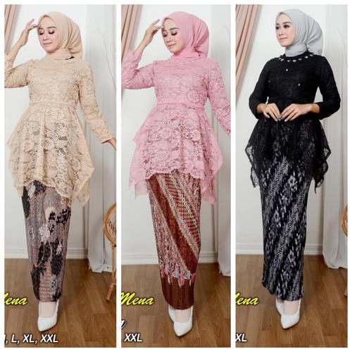 Jual OM-Setelan kebaya brokat kirana |Set Kebaya modern | Kebaya Wisuda ...