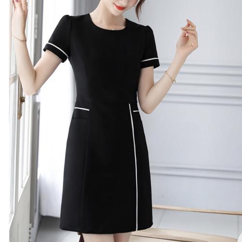 Jual Dress seragam wanita. Salon uniform spg seragam custom free logo ...