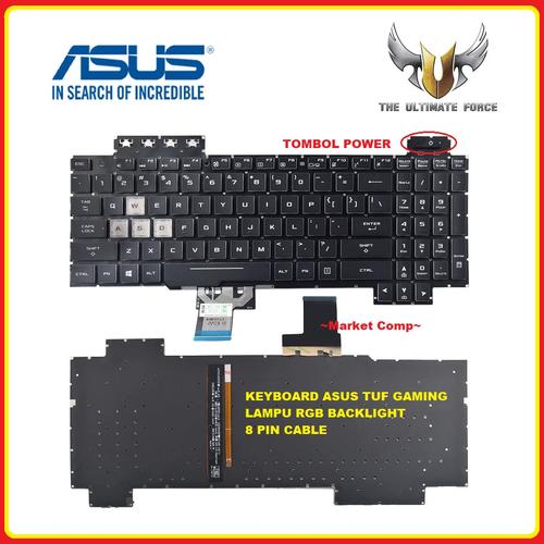 Jual Keyboard Asus FX505GE FX505DD FX505D FX505DV FX505G FX505GT TUF Gaming - Red Backlight ...