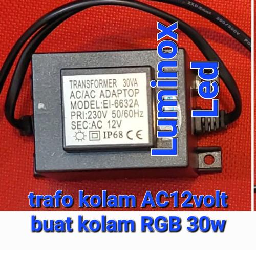 Jual trafo kolam led rgb AC12volt 30w 30watt / driver pool light 30 ...