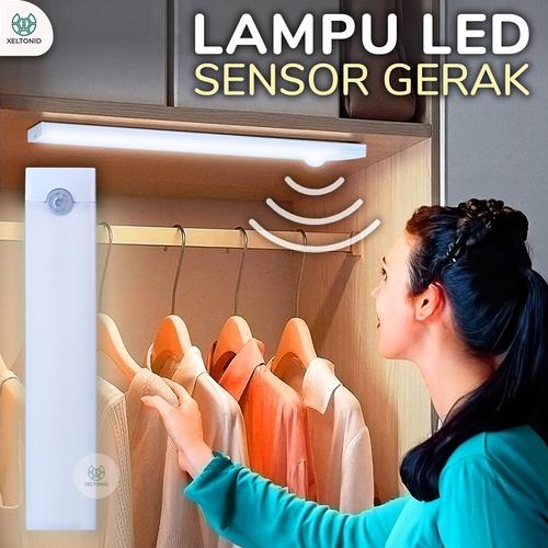 Jual Lampu Tempel Magnetic LED Sensor Gerak Lampu Dinding Lemari Tangga ...