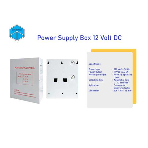 Jual Power Supply Access Control 3a 12v box / power supply access - 12V ...