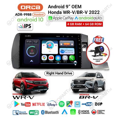 Jual Headuunit Android CarPlay 9 inch Honda BRV/WRV/WR-V 2022 ORCA ...