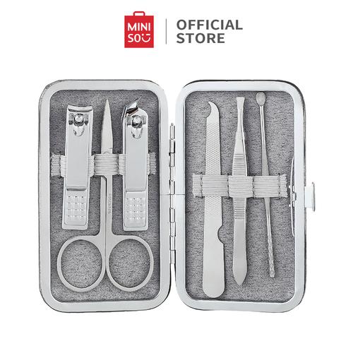 Jual MINISO Gunting Kuku Manicure Pedicure 6PCS Set Stainless Portabel ...