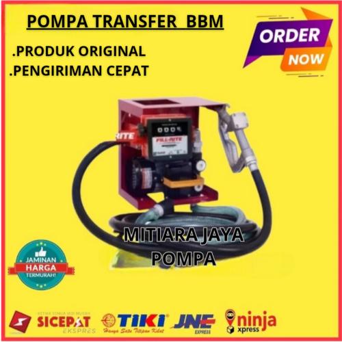Jual PAKET POMPA TRANSFER BBM 220V WITH FLOW METER FILLRITE 4 DOGIT ...