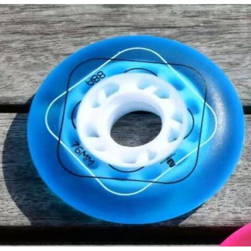Jual roda sepatu roda wheels inline skate clear - 62, Biru Muda - Kab ...