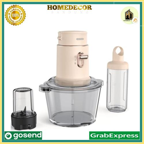 Jual Memoo Mini Chopper Multifunction 3 In 1 - Krem / alat pencacah ...