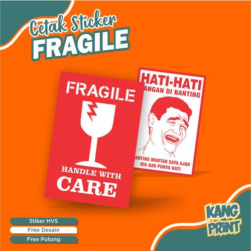 Jual Sticker Fragile Stiker Pengiriman Barang Pecah Belah Free Template ...