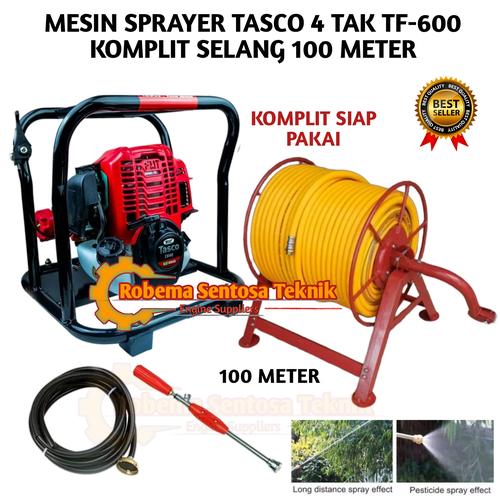 Jual Power Sprayer Portabel Tasco 4 Tak TF 600 Komplit Selang 100 Meter ...
