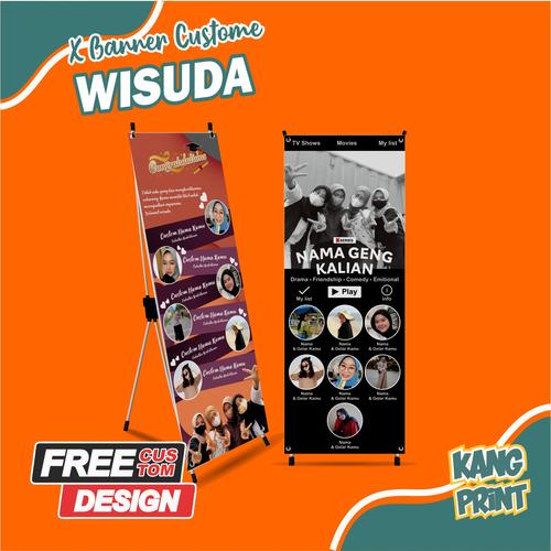 Jual Cetak X Banner Wisuda Kelulusan Custom - Kota Bekasi - Hiprint.idn ...