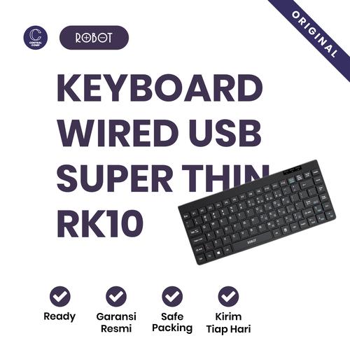 Jual Robot Keyboard Mini RK10 Wired USB Ultra-Thin Smooth Keypad - Kota ...