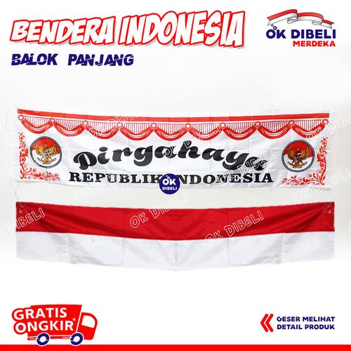 Promo Bendera Backdrop Merah putih Bendera Panjang Indonesia Raya ...