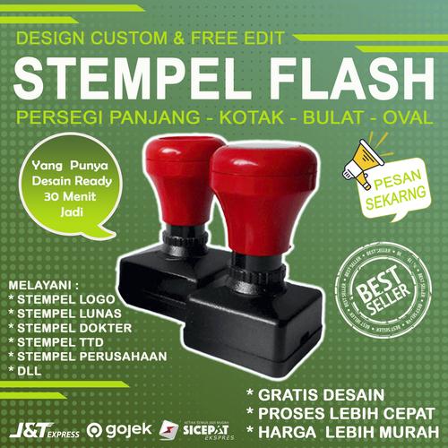 Promo Stempel Flash Otomatis | Free Desain | Pengerjaan Kilat - kecil 1 ...