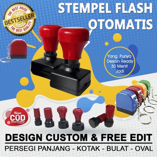 Jual stempel flash/otomatis murah kualitas bagus - 1 warna, Kecil ...