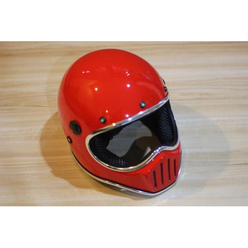 Jual Helm Cakil List Chrome Retro Full Face - Merah - Kota Tangerang ...