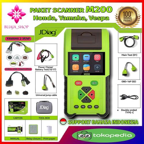 Jual JDIAG M200 Alat diagnostic tool OBD2 Scanner Scaner Motor Injeksi ...