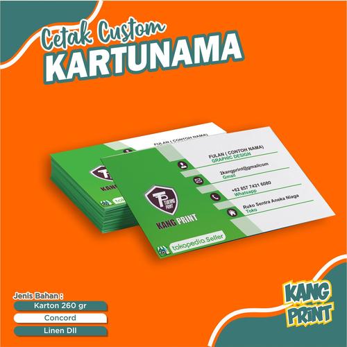 Jual Cetak Kartu Nama Custom Murah Free Design dan Box - Concorde, 1 ...