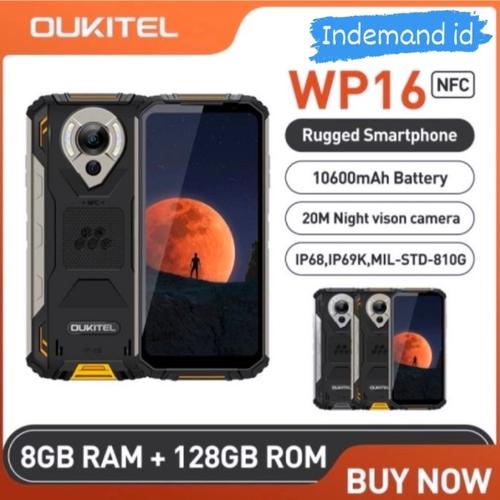 Jual Oukitel WP16 Rugged Smartphone 8GB 128GB Android 11 NFC Mobile ...