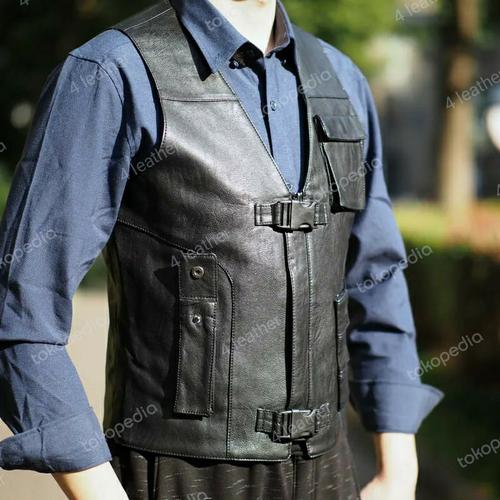 Jual rompi kulit asli garut pria rompi kulit pria model baru kulit asli ...