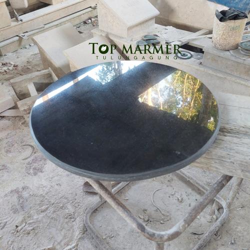 Jual Daun Meja Bulat Batu Granit Hitam - Kab. Tulungagung - Top Marmer ...