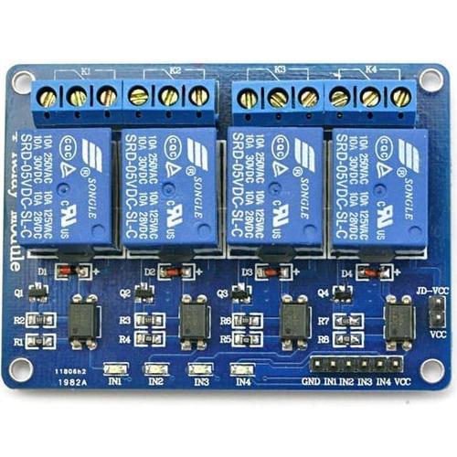 Jual Module Relay 4 Channel 10A 250VAC 30VDC Optocoupler untuk ARDUINO, dl - Kota Surabaya ...