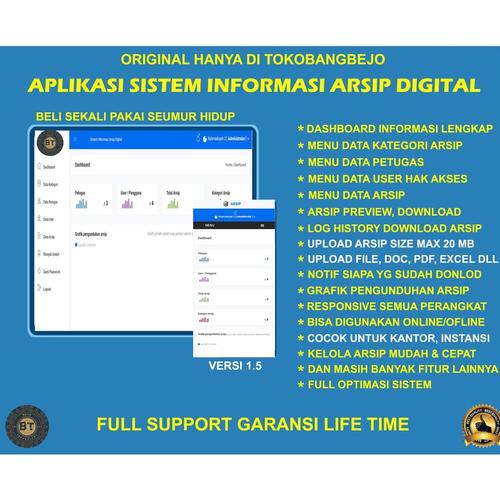 Jual [KIRIM FISIK] APLIKASI WEB SOURCE CODE SISTEM INFORMASI ARSIP ...