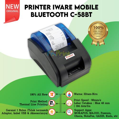 Jual Printer Thermal Mobile Bluetooth C-58BT XP58IIZ Kasir Portable ...