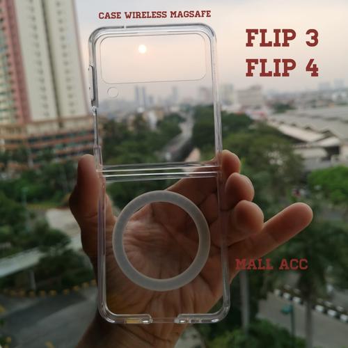 Jual Clear Case Sam Galaxi Z Flip 3/4 Magsafe Wireless Charging ...